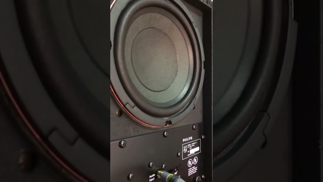 Subwoofer activo Philips sw-090 - YouTube
