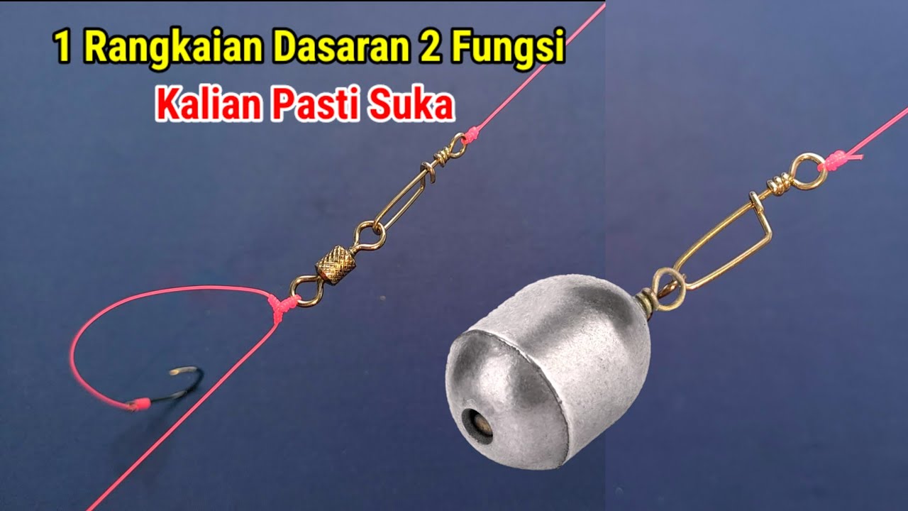 CARA UNIK !! Membuat Rangkaian Pancing Dasaran 2 Fungsi - YouTube