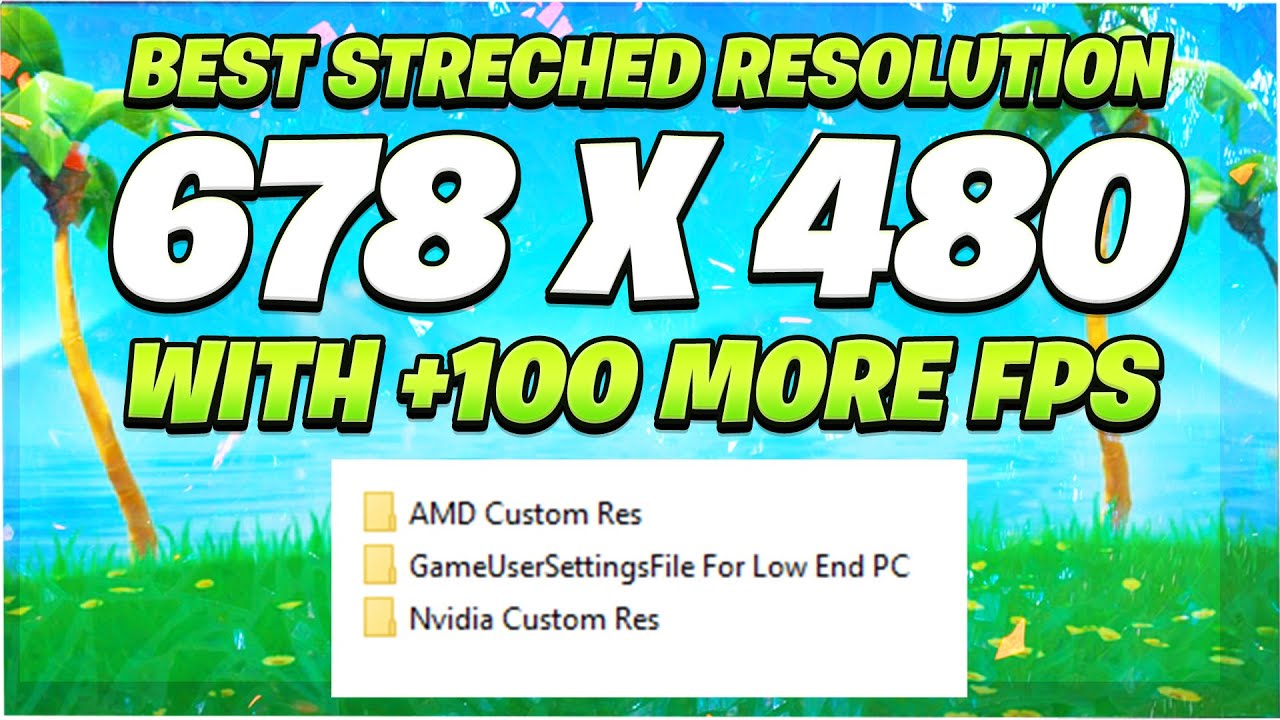 The BEST Stretched Resolution In Fortnite Season 7! - Display Scaling ...