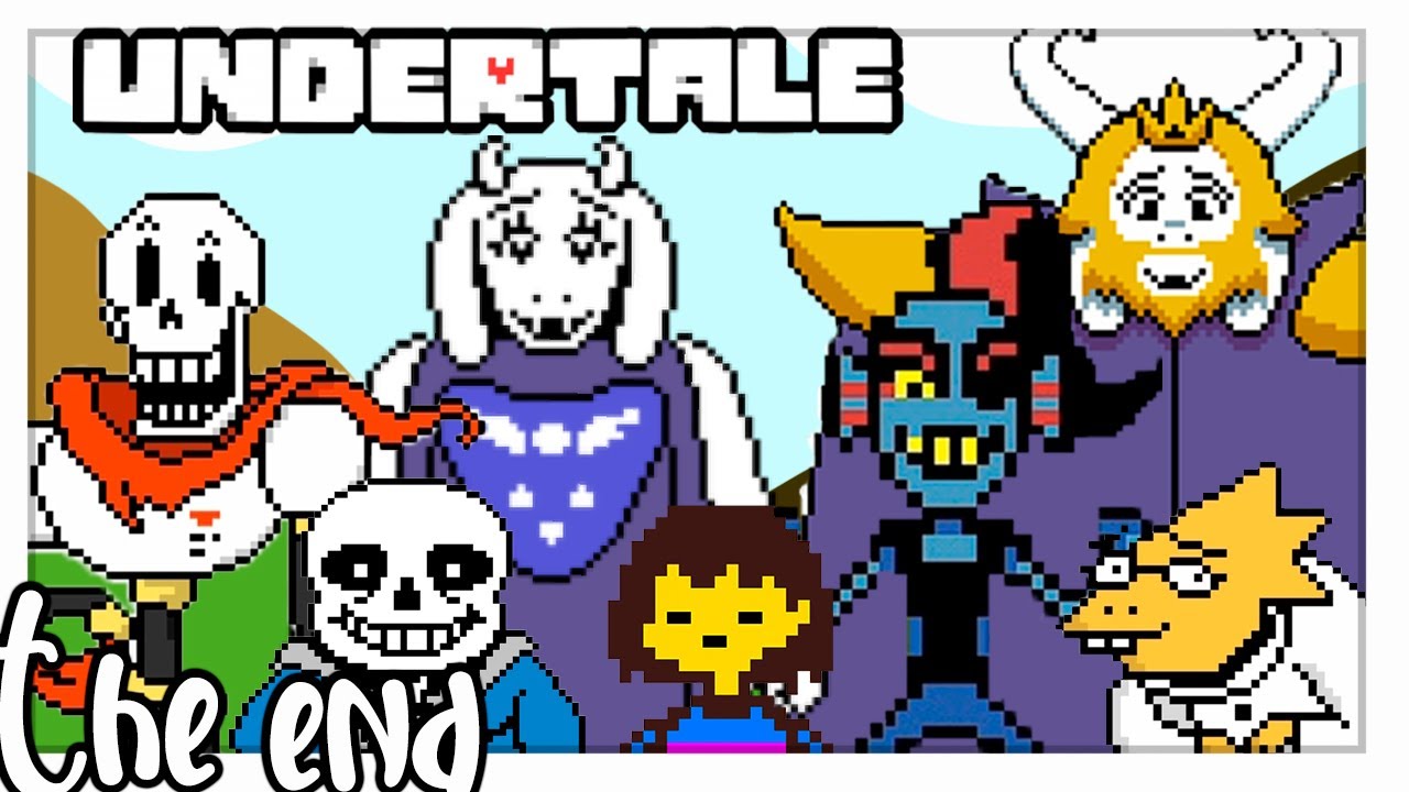 Determined till the end! | Undertale Pacifist Ending - YouTube