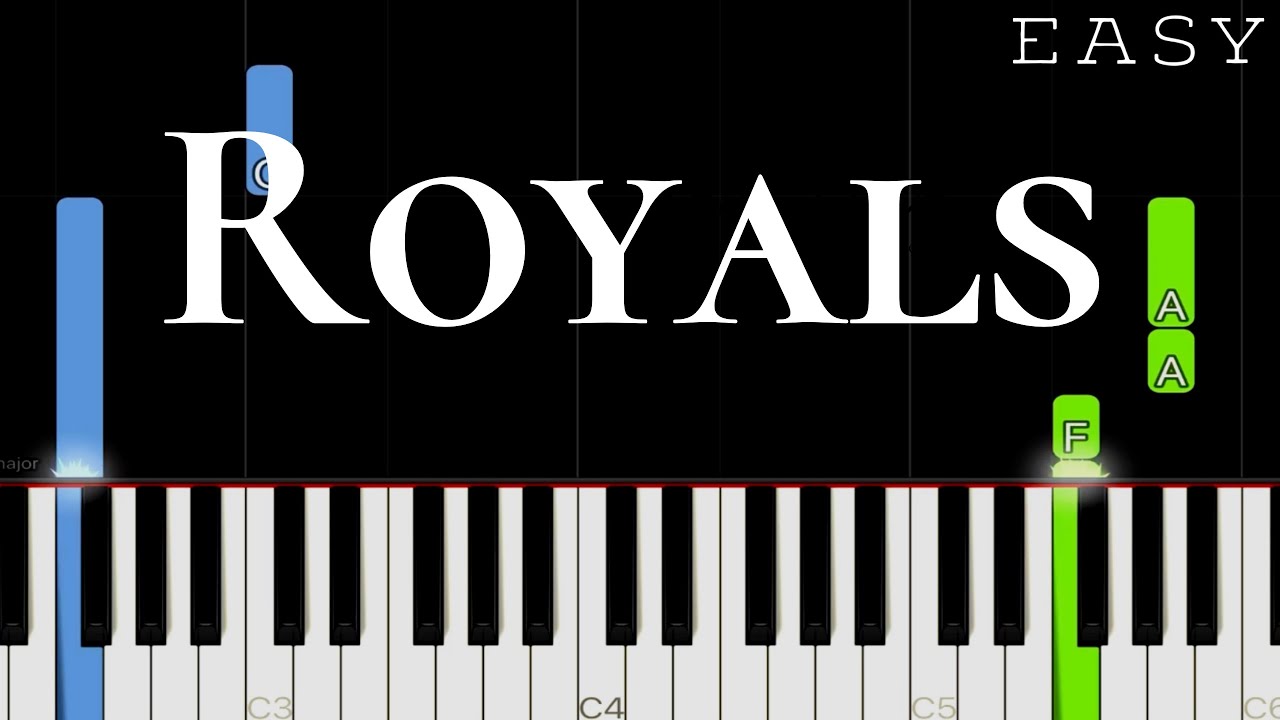 Lorde - Royals | EASY Piano Tutorial - YouTube