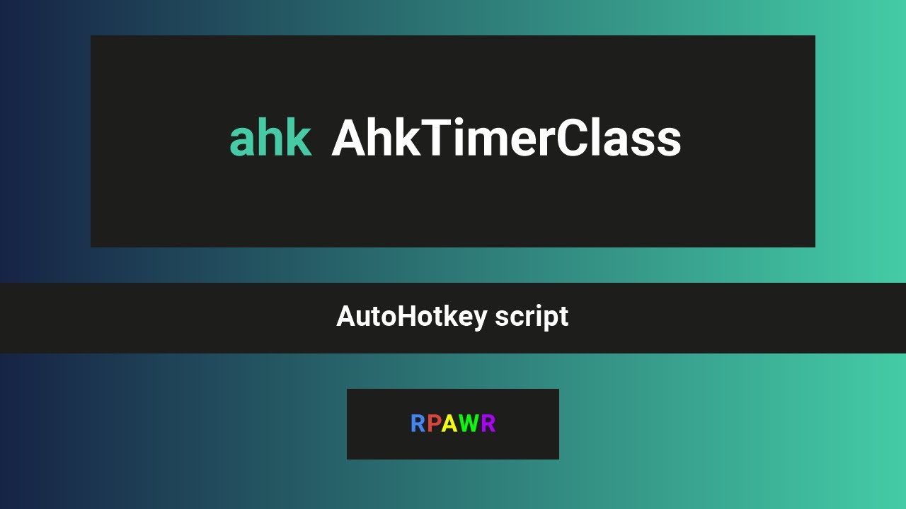 Ahktimerclass Benchmark Your Functions Scripts In Autohotkey Youtube