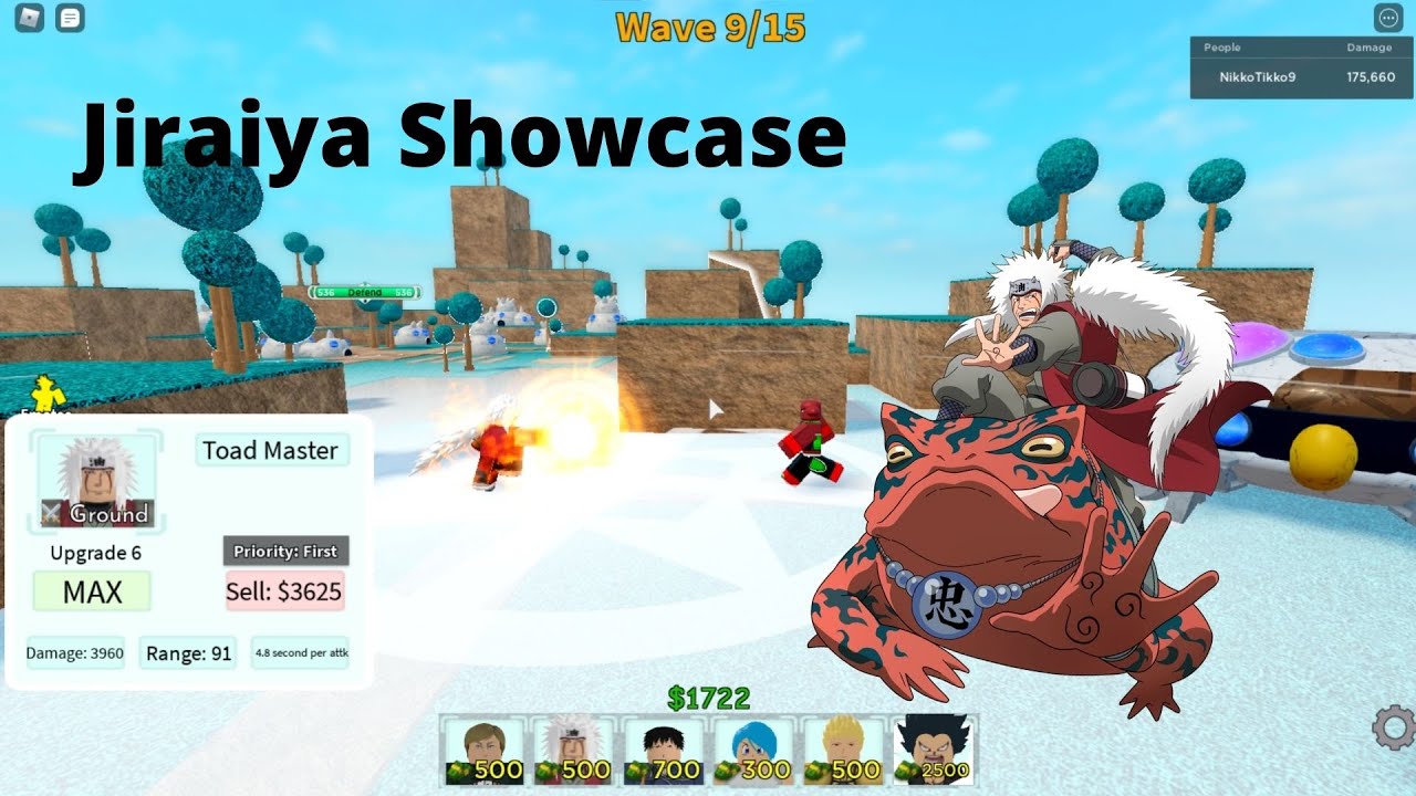 [Roblox]All Star Tower Defense(5 Star Jiraiya Showcase) - YouTube