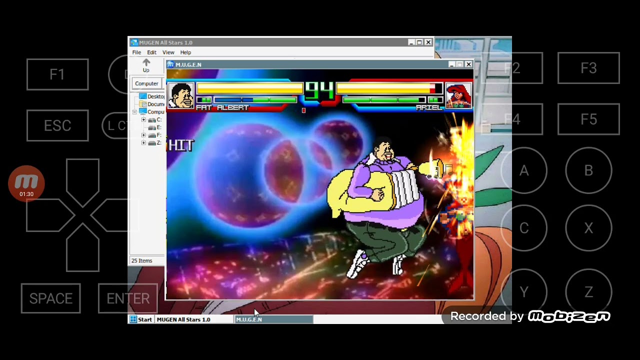 Mugen Battle #2972: Fat Albert vs Ariel - YouTube