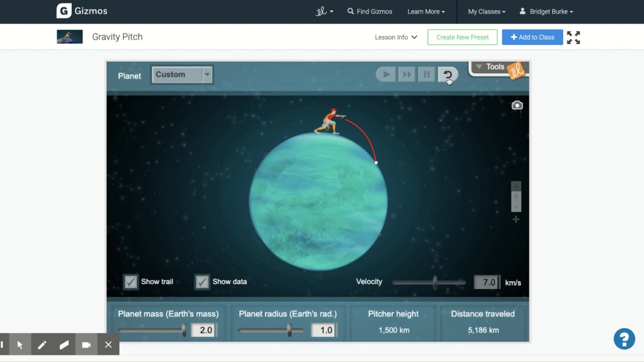 Gravity Pitch Gizmo C : ExploreLearning - YouTube