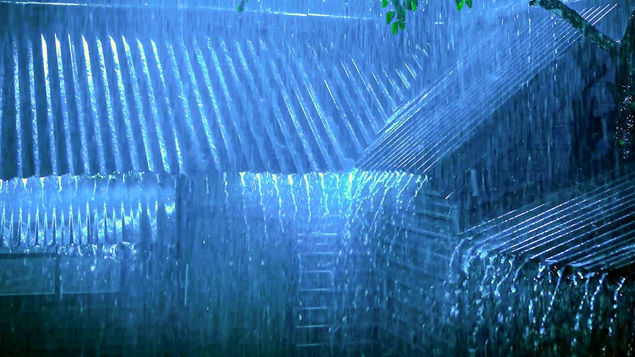 Ruido de LLUVIA FUERTE con TRUENOS ⛈️ Dormir y Meditar con LLUVIA ...