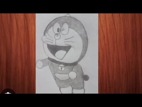 easy sketch of doremon step by step - YouTube