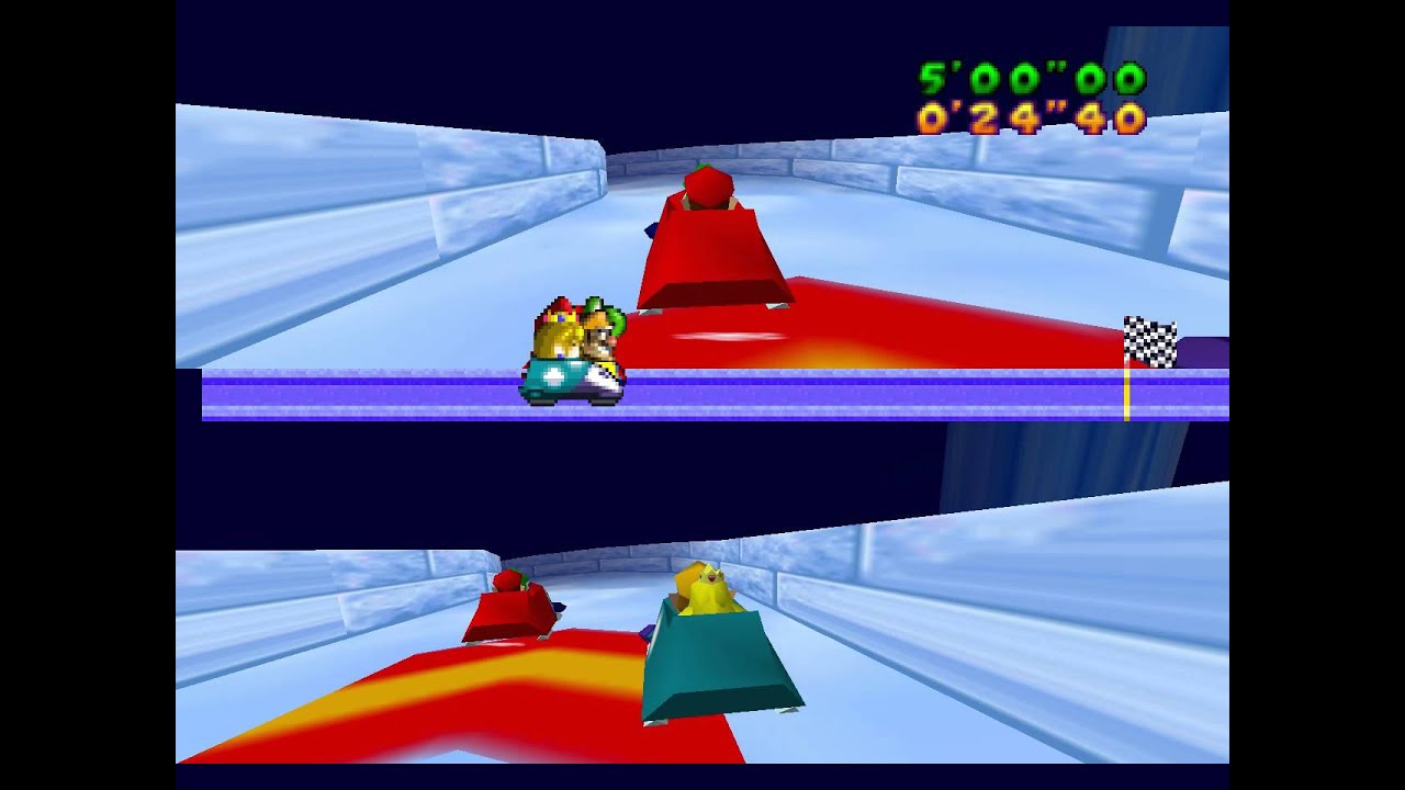 Mario Party 1 Mini-Games - Bobsled Run - YouTube