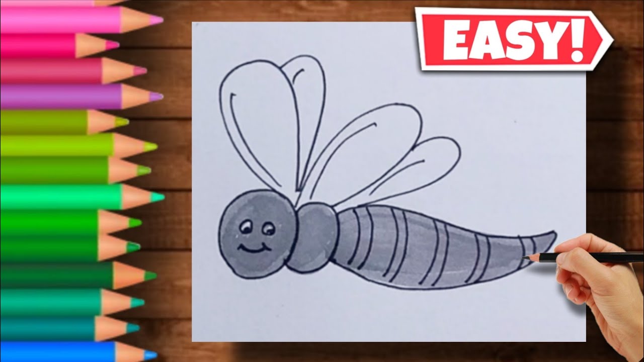 "Unlock Your Inner Artist: Step-by-Step Dragonfly Drawing Tutorial for ...