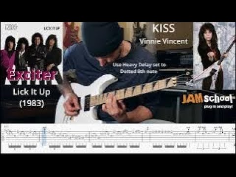 Kiss Exciter Vinnie Vincent Guitar Solo With TAB - YouTube