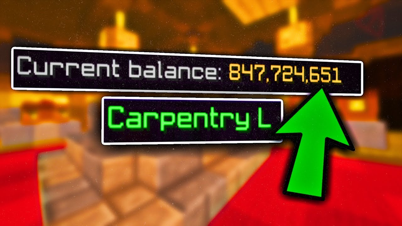 How to profit from getting to Carpentry 50 in 2 hours... (Hypixel ...