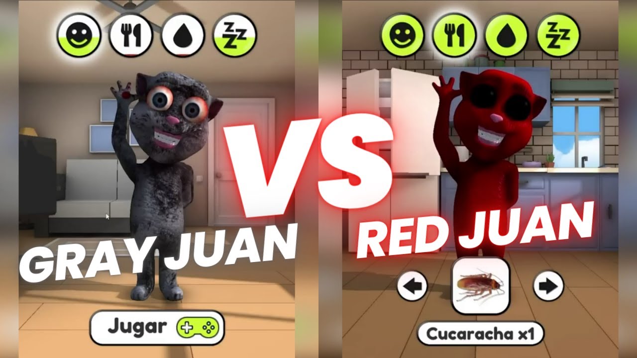Talking Juan - gray Juan vs red Juan - YouTube