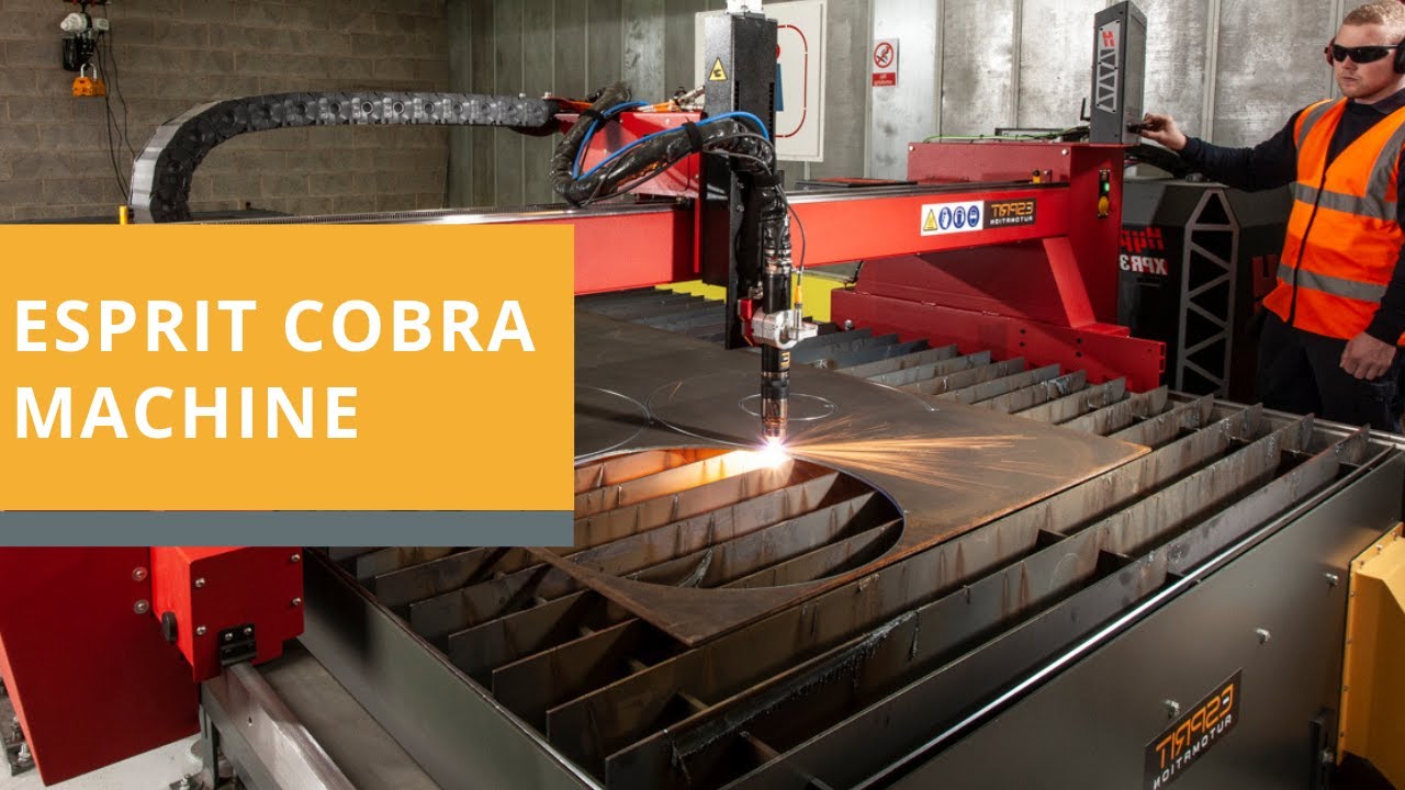 Cobra affordable CNC Plasma Cutting Table - Esprit Automation - YouTube