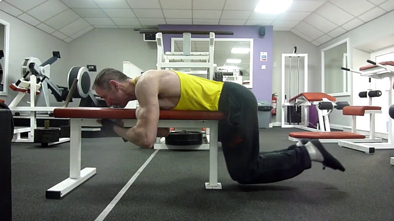 How to do Reverse Hyperextensions on a Flat Bench - YouTube