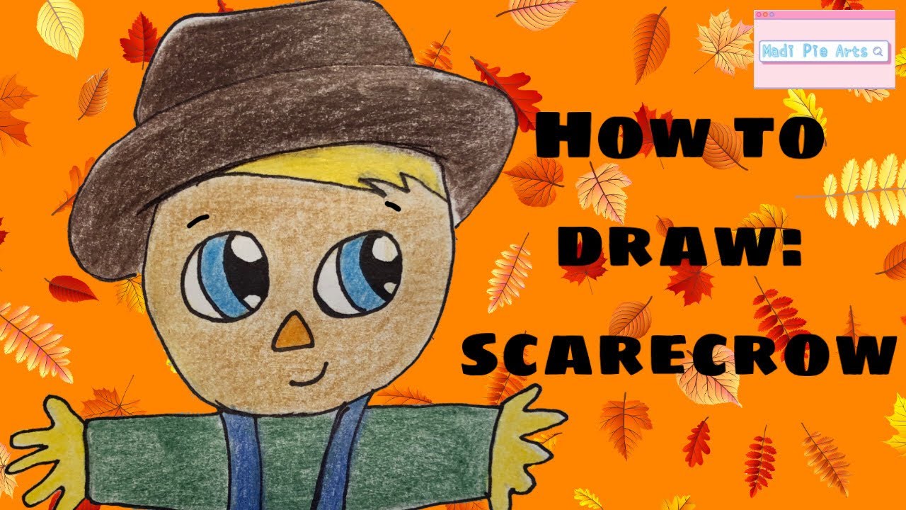 HOW TO DRAW CUTE SCARECROW - YouTube