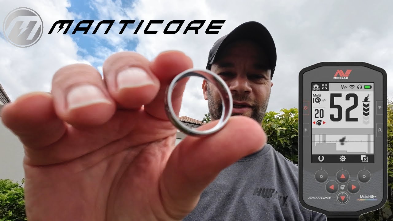 First day with Minelab Manticore at beach. Found ring! - YouTube