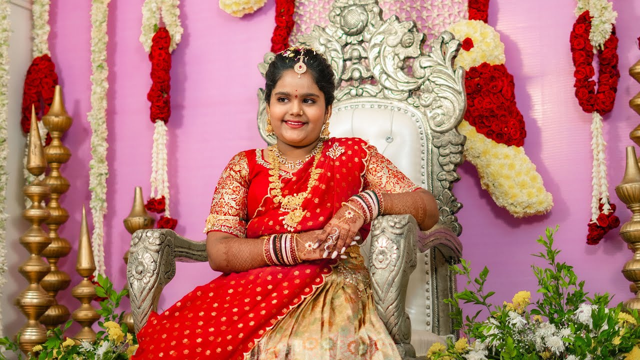 Kruthika || Half Saree Ceremony || Cinematic Teaser || 4K Video ...