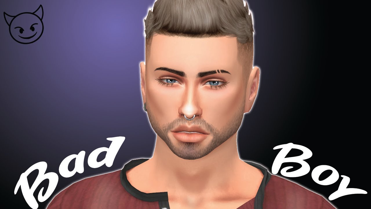 BAD BOY 😈 | SIMS 4 | CREATE A SIM + STORY (ALPHA CC) - YouTube