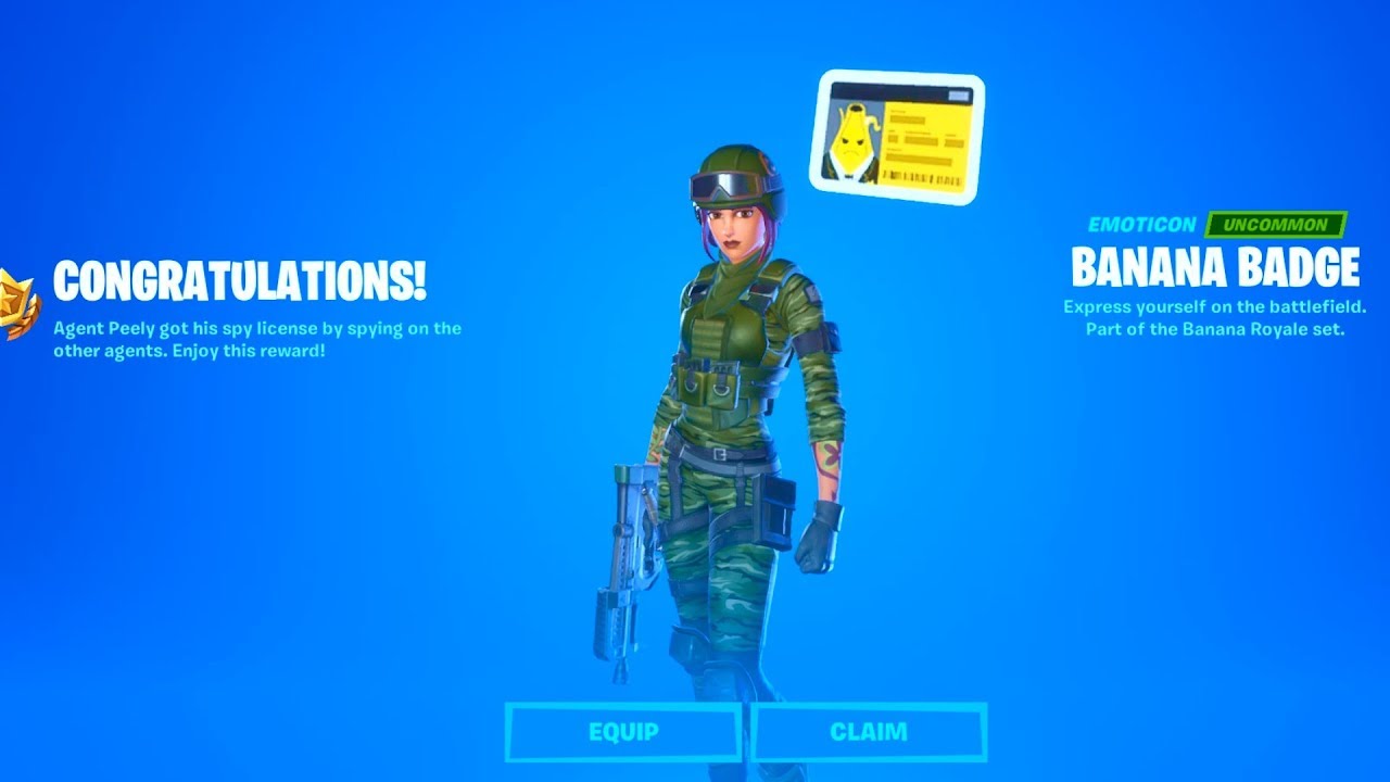 Secret Challenge For Peely - Fortnite - YouTube