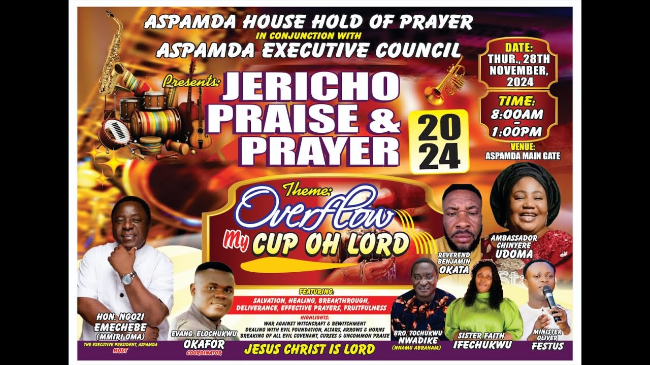 Aspmda Jericho Praise & Prayer 2024 - YouTube