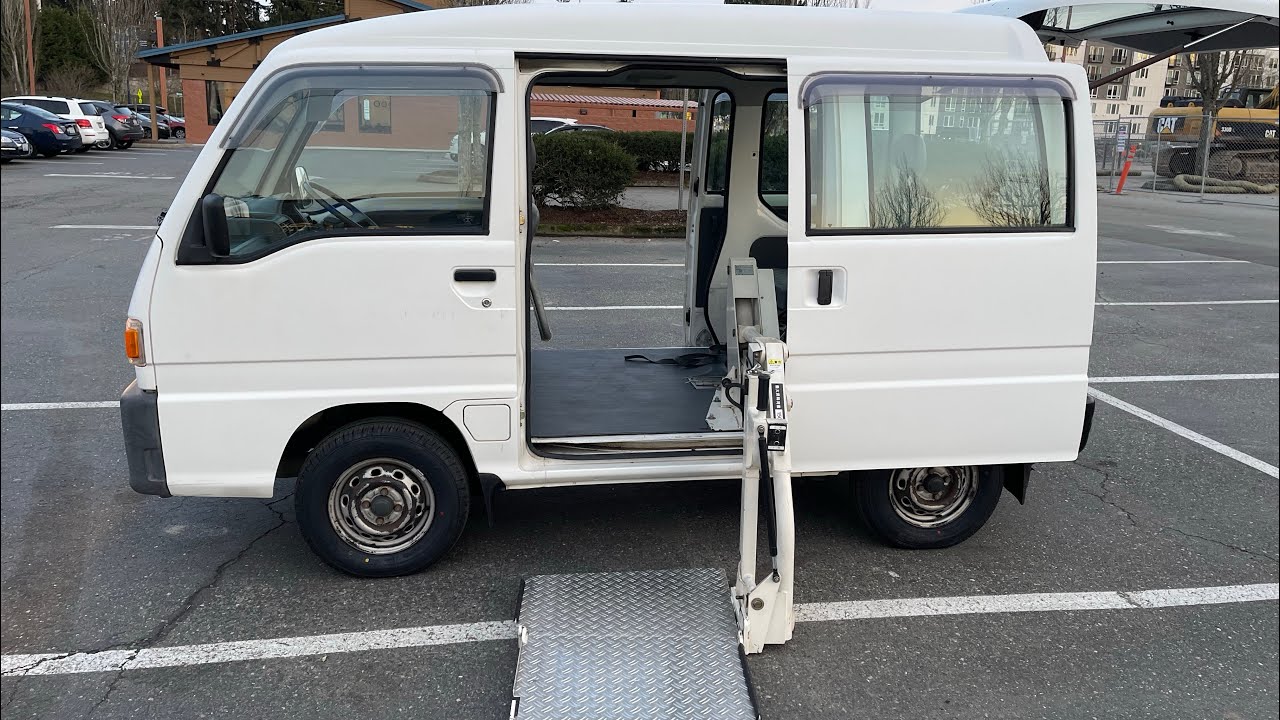 1996 Subaru Sambar Van 4WD super charger fuel injection 36,866mi RHD ...