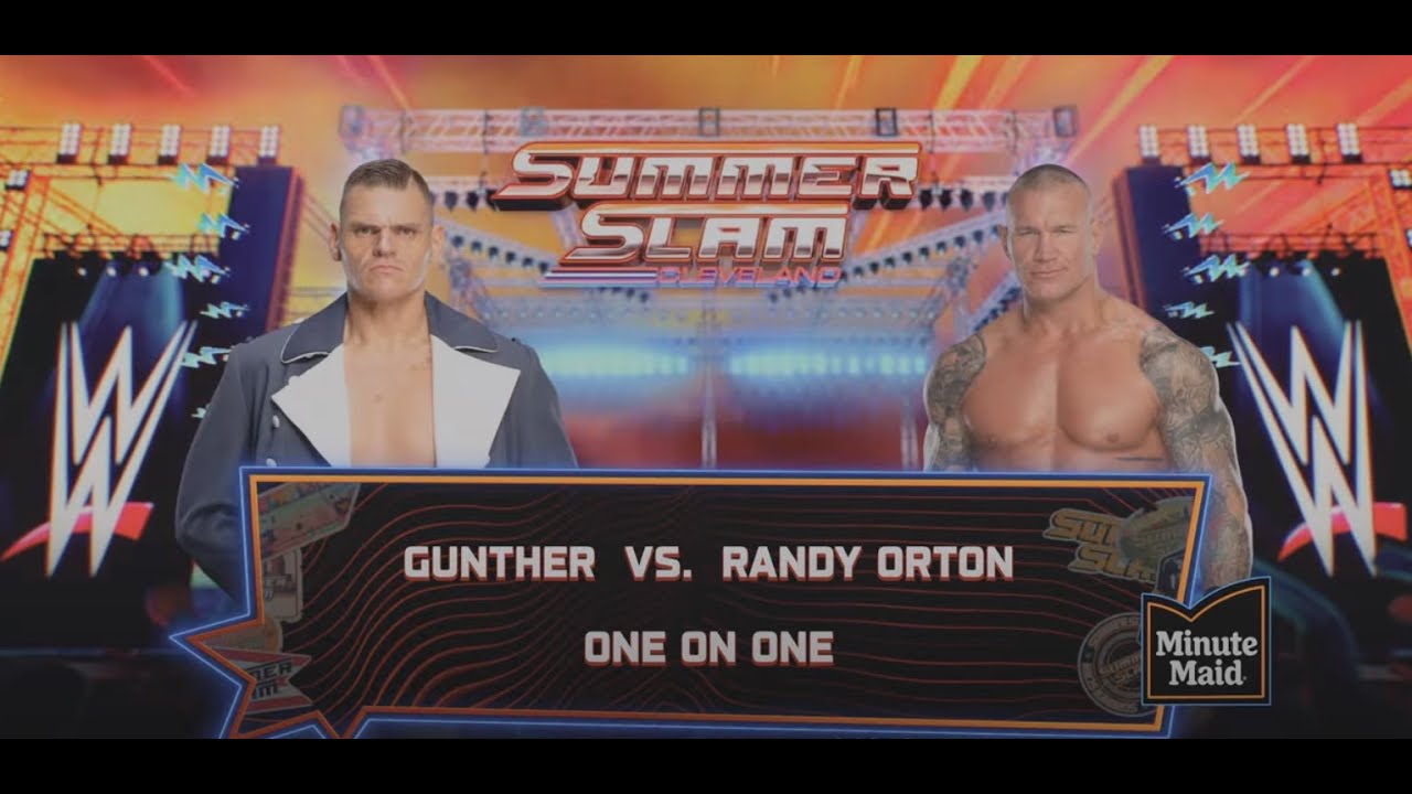 Gunther vs. Randy Orton | Summer Slam | One on One | WWE 2K25 Gameplay ...