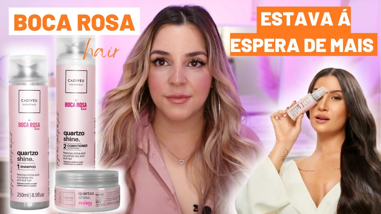 EXPERIMENTEI TODA A LINHA BOCA ROSA HAIR ! - YouTube