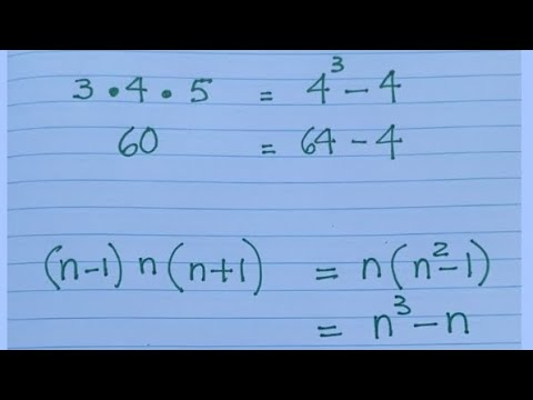The product of three consecutive integers is… - YouTube