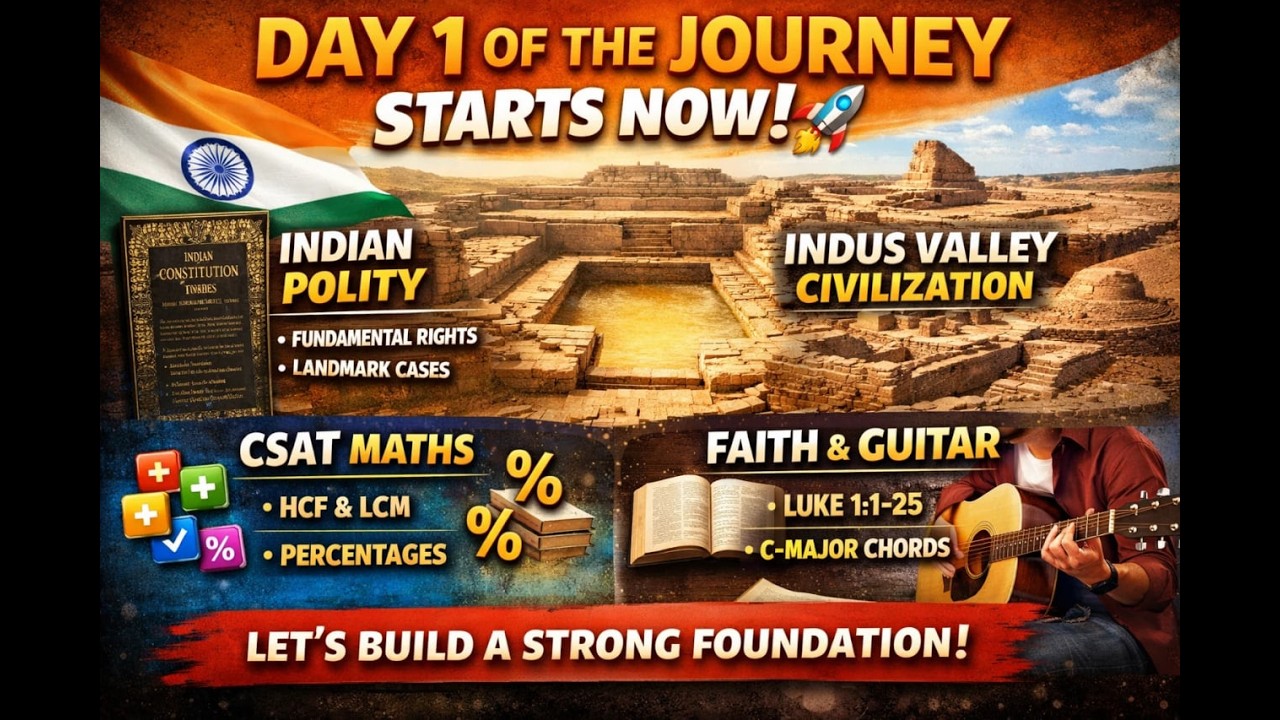 Day 1 - Polity: Preamble & Fundamental Rights, Indus Valley, CSAT Math ...