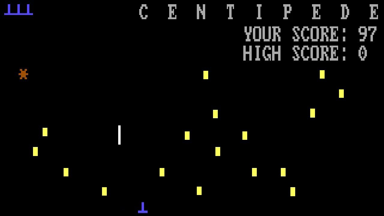 CENTIPED.BAS - GW-BASIC, Centipede arcade clone - YouTube
