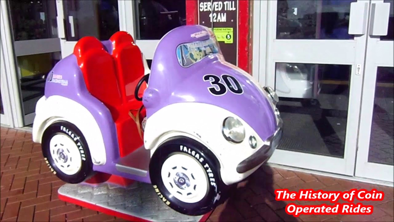 2010s Coin Operated Racing Car Kiddie Ride - Daniels' Car - YouTube