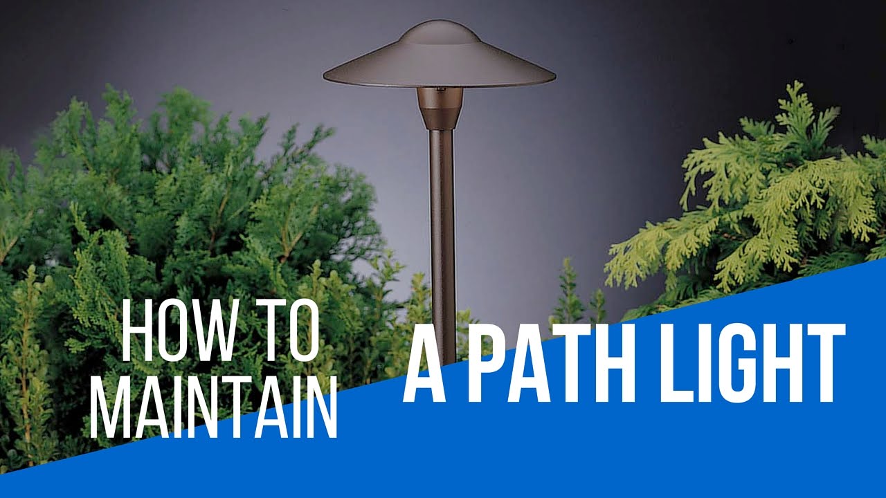 How to maintain an outdoor lighting path fixture - YouTube