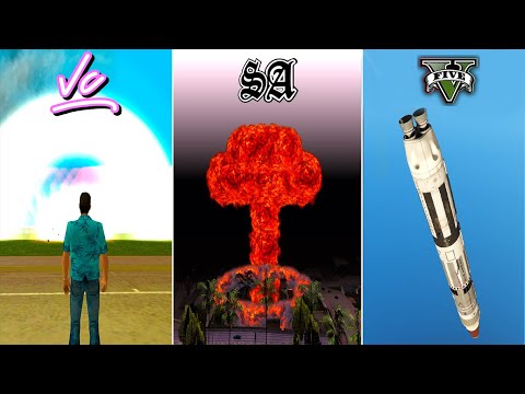Nuclear Bomb in GTA Games (Evolution)