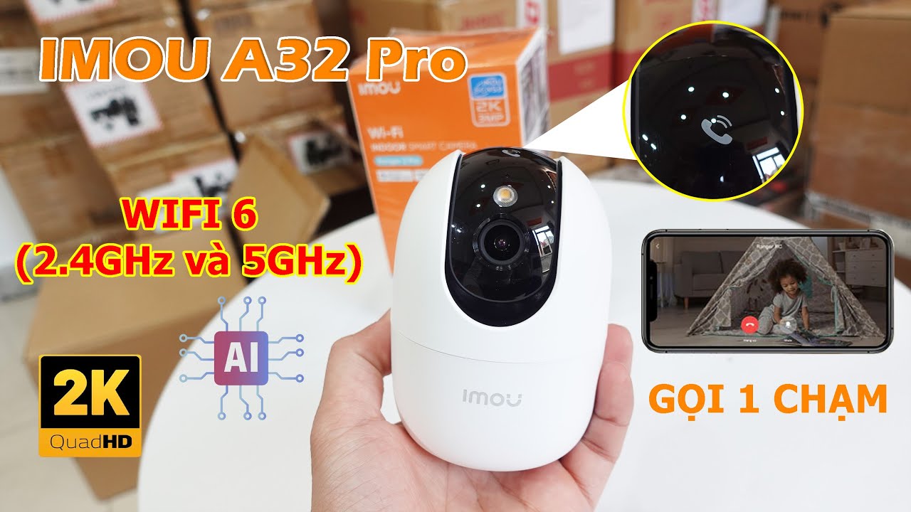 Camera wifi trong nhà IMOU A32 Pro 2K 3MP (Ranger 2 Pro) | Những nâng ...