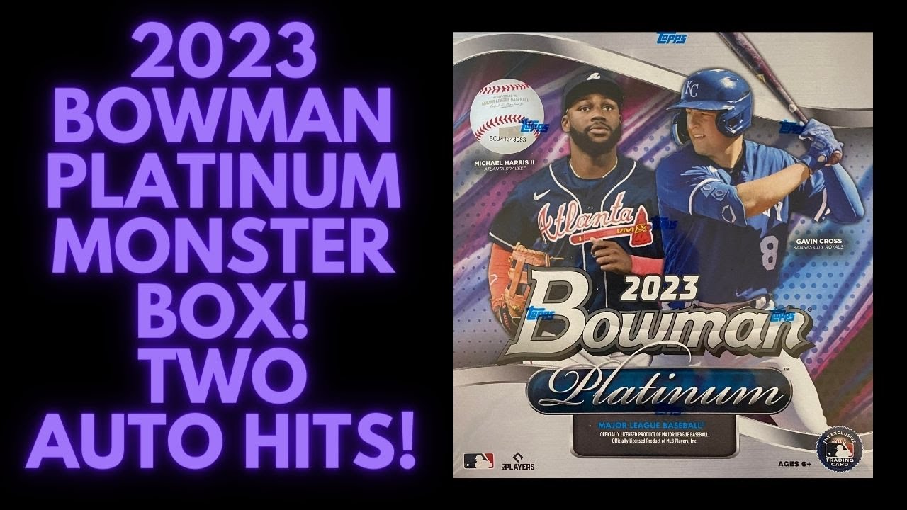 2023 BOWMAN PLATINUM BASEBALL MONSTER BOX! 2 AUTO HITS! - YouTube