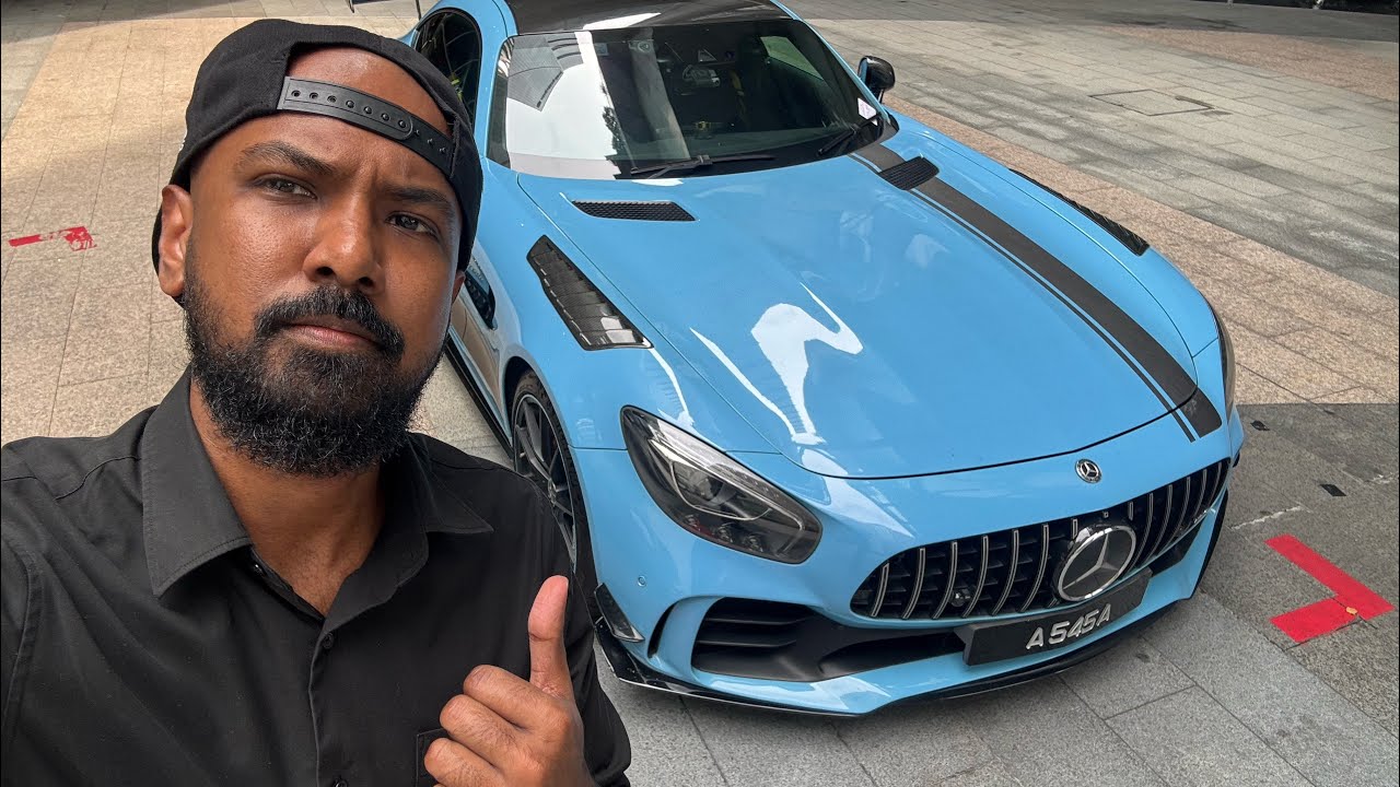 Rare AMG GTR Spotted in Stunning China Blue! - YouTube