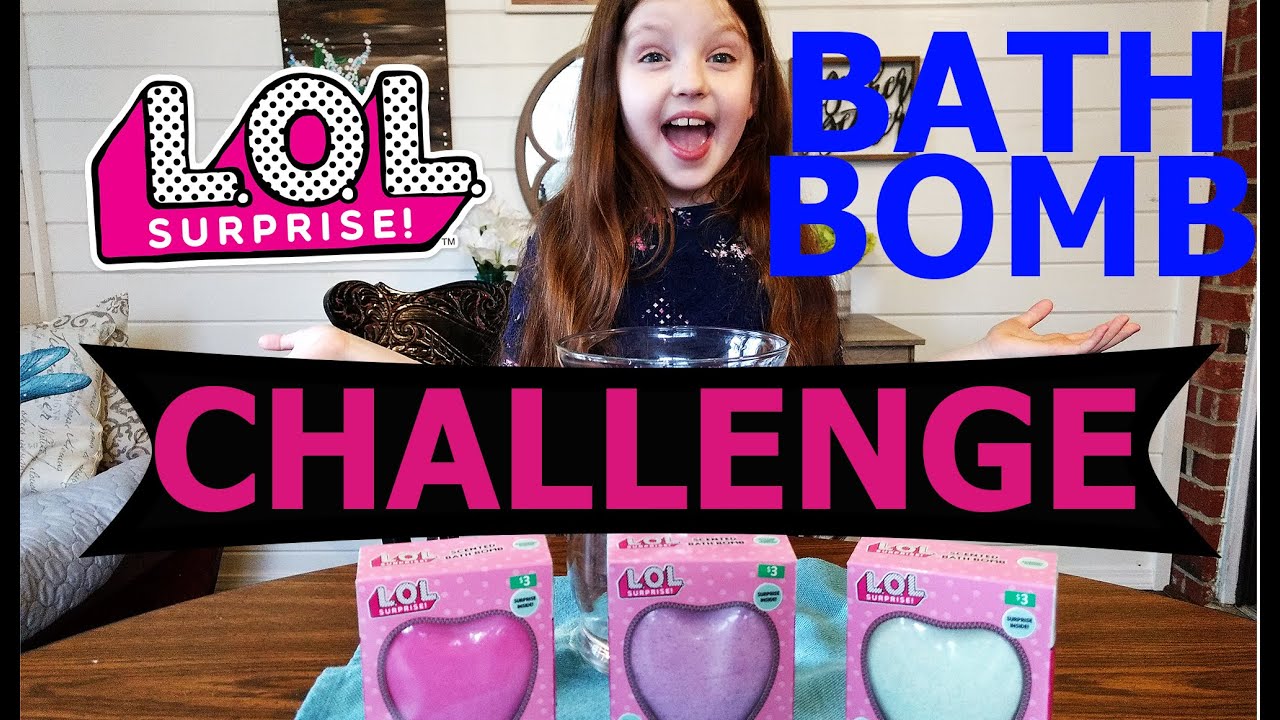 LOL SURPRISE Bath Bomb Challenge - YouTube
