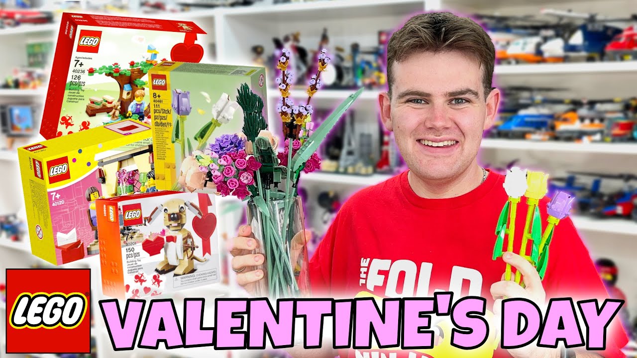 Building LEGO Valentine's Day Sets & LEGO COLLECTION TOUR! - YouTube