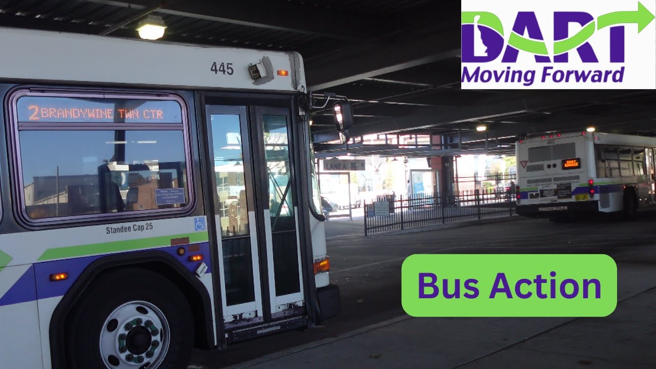 Dart First State Bus Action at Wilmington Transit Center - YouTube