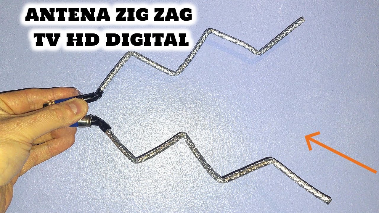 Como hacer Antena Casera ZIG ZAG, mira Tv gratuita en tu casa - YouTube
