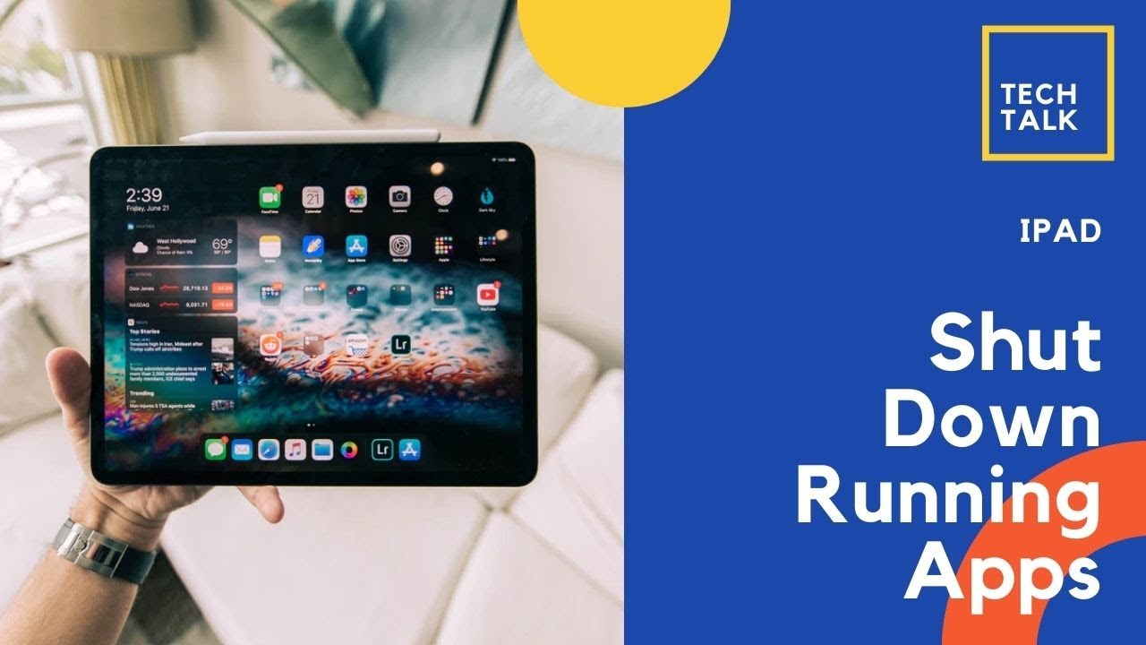 How to Shut Down Running Applications (Apps) on an iPad - YouTube