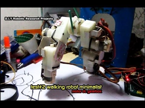 walking mechanism, minimalist walking robot - YouTube