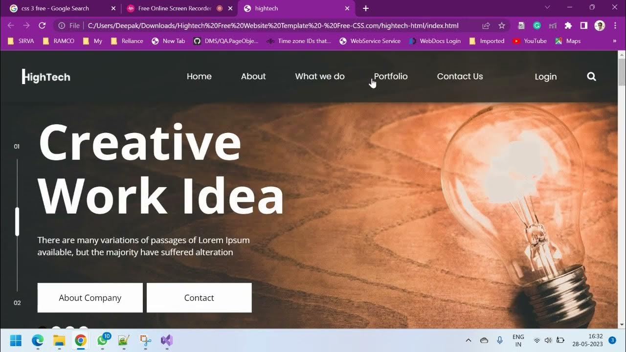 How to use CSS template in asp net master page in c#. - YouTube