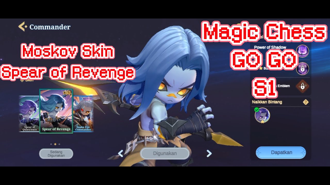 Magic Chess GO GO S1 Moskov Skin Spear of Revenge - YouTube