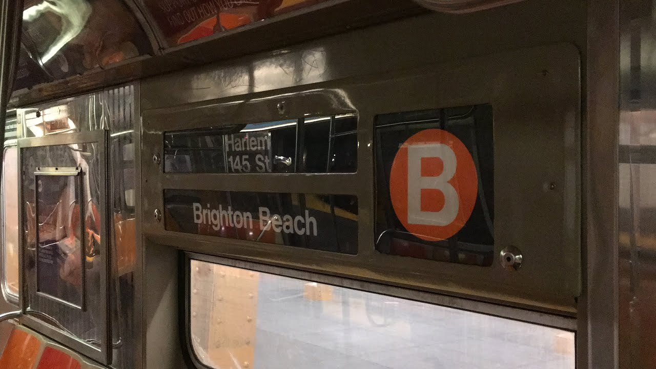IND Subway: R68 (B) Train Ride from Harlem-145th Street to Brighton ...