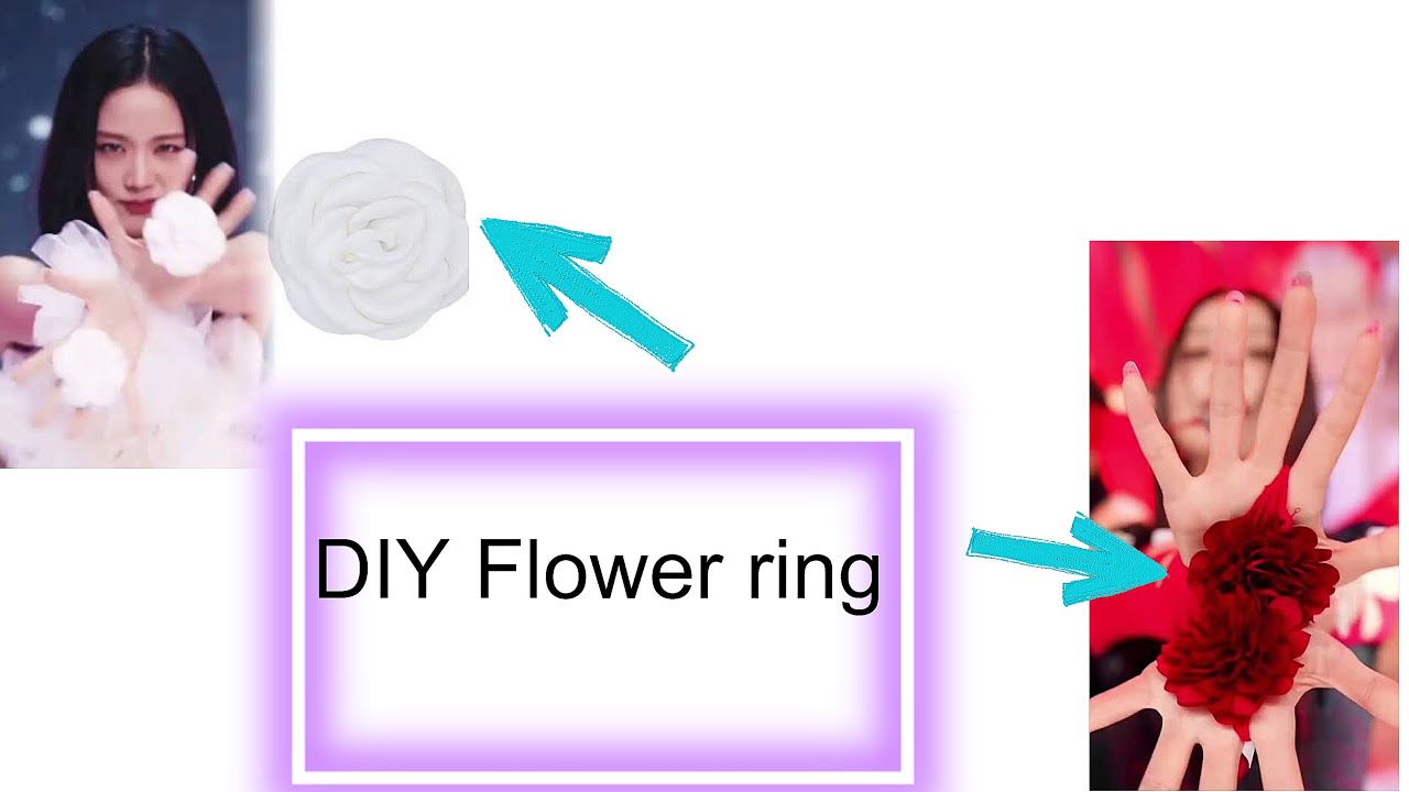 DIY jisoo flower ring - YouTube