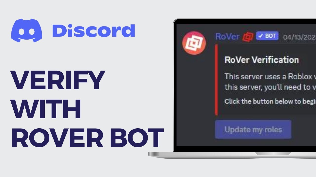 How To Verify With Rover Discord Bot (2024) - YouTube