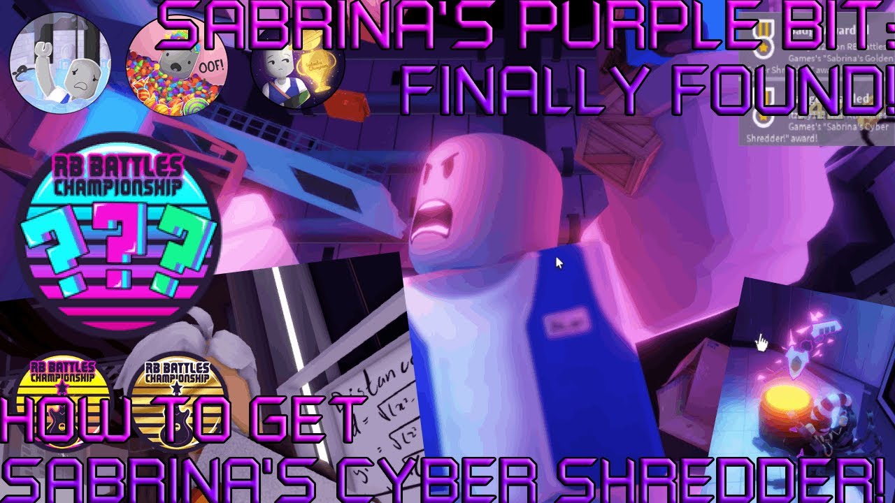 ROBLOX: RB BATTLES || PURPLE BIT FOUND! || HOW TO GET SABRINA'S CYBER ...