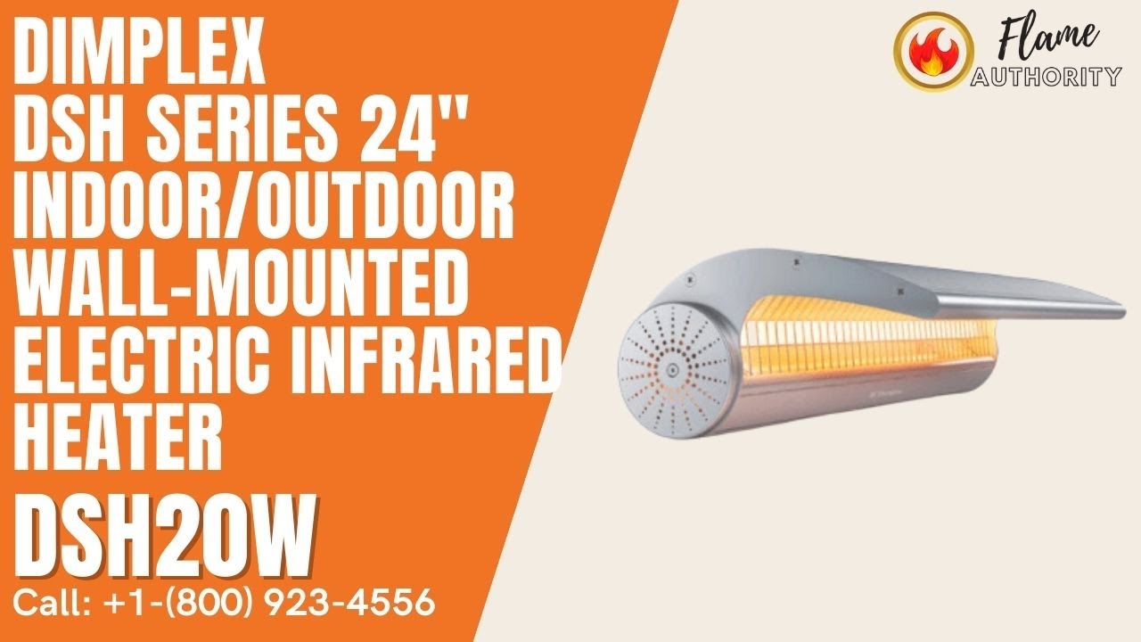 Dimplex DSH Series 24" Indoor/Outdoor Wall-Mounted Electric Infrared ...