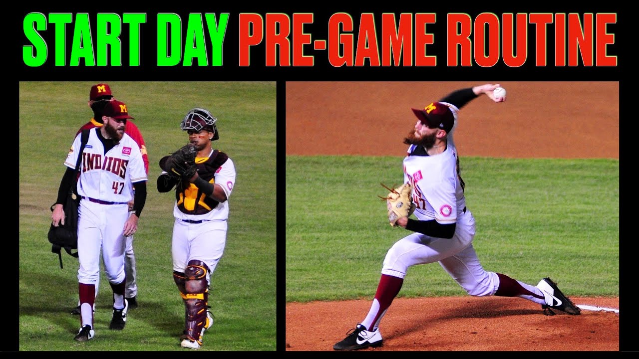Starting Pitcher PreGame Routine - YouTube